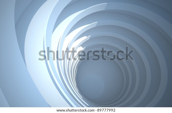 Atrium Circular Balcony Galleries Stock Illustration 89777992 ...