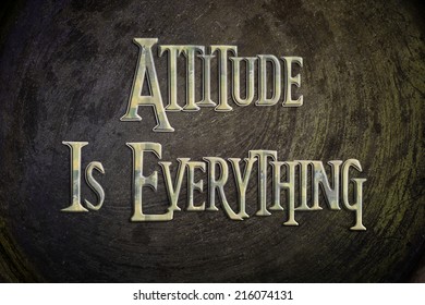 Attitude Everything Concept Text On Background Stock Illustration ...