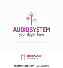 Audio System Logo Set Equalizer Line Stock Illustration 691633099 ...