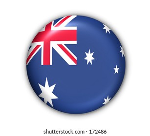 Australia Flag Button Stock Illustration 181240