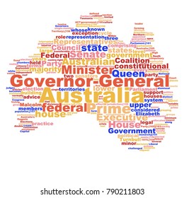 Australia Map Word Cloud Word About Stock Illustration 790211803 ...