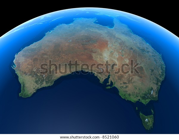 Australia Seen Space Stock Illustration 8521060 Australia Seen Space Stock Illustration 8521060