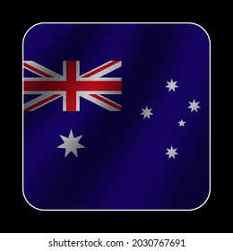Australia Square Flag Fabric Pattern Texture Stock Illustration ...