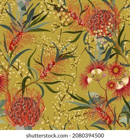 81 Seamless Aussie Native Floral Images, Stock Photos & Vectors ...