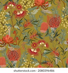 81 Seamless Aussie Native Floral Images, Stock Photos & Vectors ...