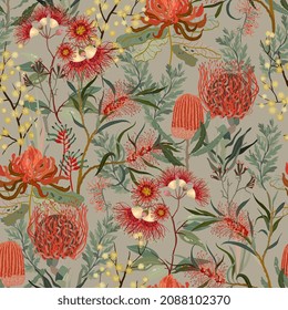 81 Seamless Aussie Native Floral Images, Stock Photos & Vectors ...