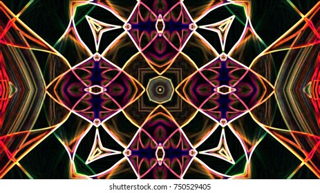 Authentic Neon Lights Background Stock Illustration 750529405 ...