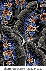 Authentic Style Fabric Patterns Geometric Effect Stok İllüstrasyon ...