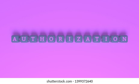 Authorization Computer Ict Keyword Graphic Resource Stock Illustration ...