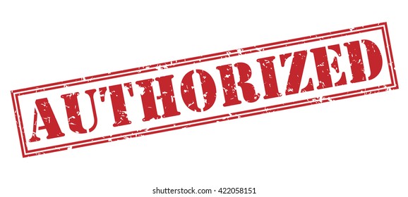 Authorized Stamp Stock Illustration 422058151 | Shutterstock