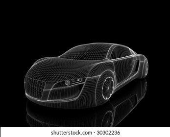 Sports Car Original Car Design Stock Illustration 62799427