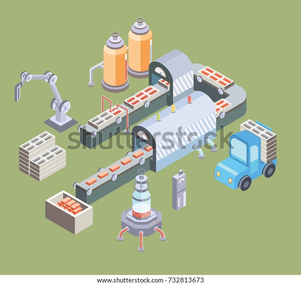 Automated Production Line Factory Floor Conveyor Stock Illustration ... Automated Production Line Factory Floor Conveyor Stock Illustration ...