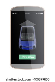 Automatic Parking Apps Interface Design Concept Stock Illustration ...
