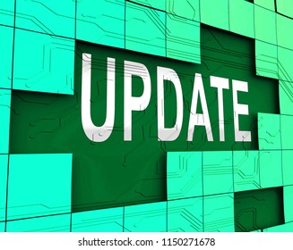 Automatic Update Upgrade Process 3d Illustration: ภาพประกอบสต็อก ...