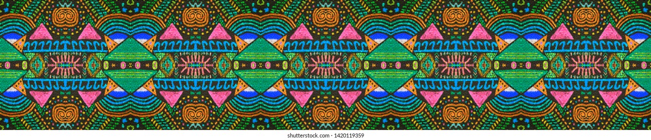 Aztec Pattern Seamless African Print Cherokee 스톡 일러스트 1420119359 ...