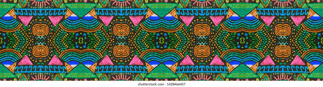 Aztec Pattern Seamless African Print Cherokee Stock Illustration ...