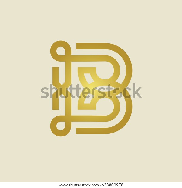 B Logo Stock Illustration 633800978