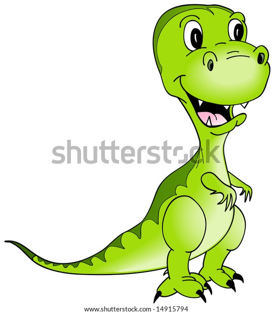 Baby Trex Bitmap 库存插图 14915794