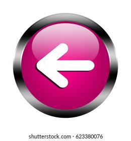 Back Arrow Button Isolated 3d Illustration Stock Illustration 623380076 ...