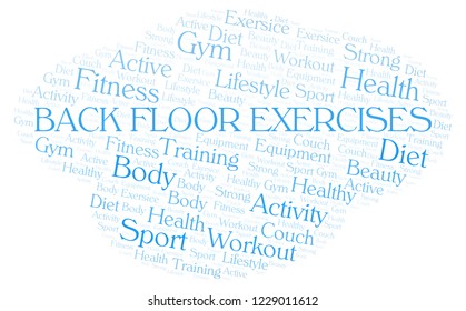 Back Floor Exercises Word Cloud Stock Illustration 1229011612 ...