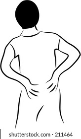 695 Back pain sketch Images, Stock Photos & Vectors | Shutterstock