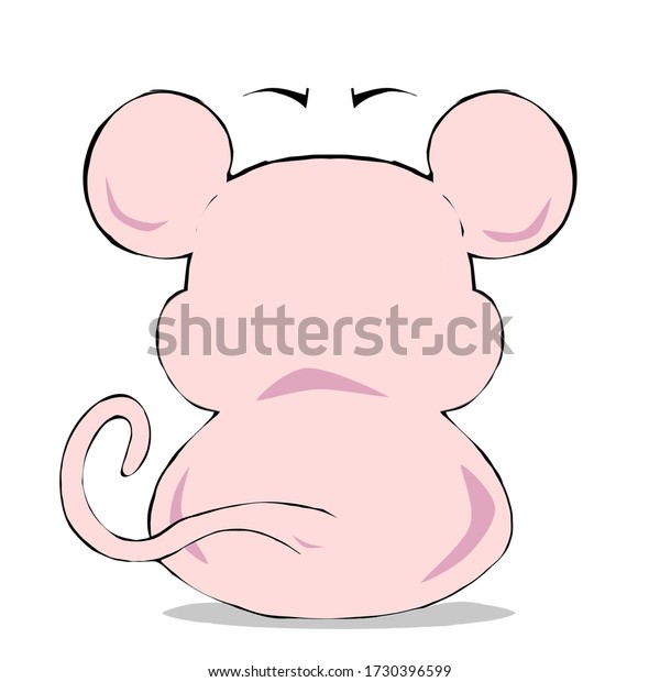 Back Pink Mouse Eyebrows Stock Illustration 1730396599 | Shutterstock