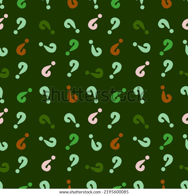 Back School Seamless Question Marks Pattern Stock Illustration ...