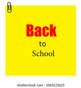 Back School Yellow Background Stock Illustration 1063123625 | Shutterstock