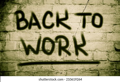 Back Work Concept Stock Illustration 210619264