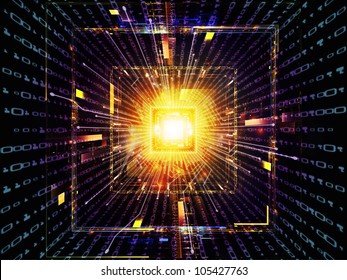 Backdrop Composed Cpu Graphic Abstract Design Stock Illustration ...