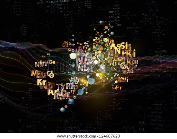 Backdrop Design Chemistry Related Design Elements Stock Illustration ...