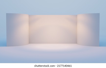 Backdrop Wall Empty Studio Scene Simple Stock Illustration 2177140461 ...