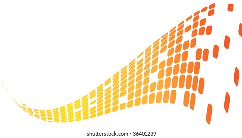 Abstract Hex Waves Vector Illustration Background Stock Vector (Royalty ...