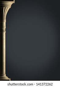 Background Antique Column Highresolution Stock Illustration 141372262 ...