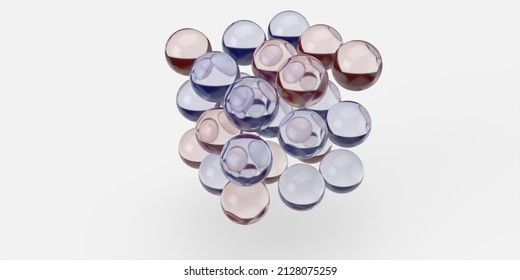 Background Balls Geometric Structure 3d Visualization Stock ...