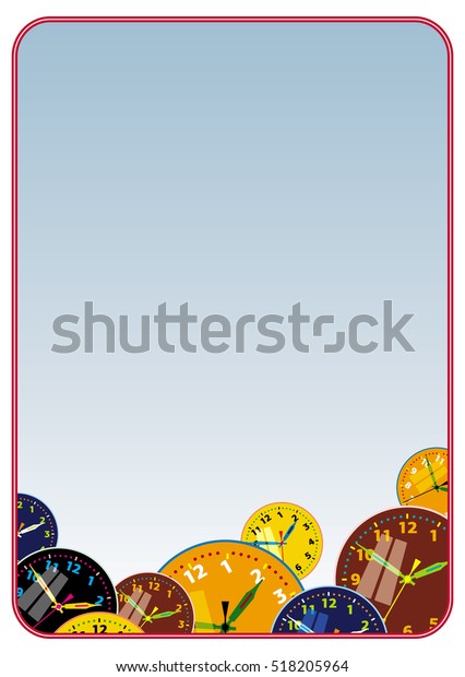 Background Clock Faces Raster Clip Art Stock Illustration 518205964 ...