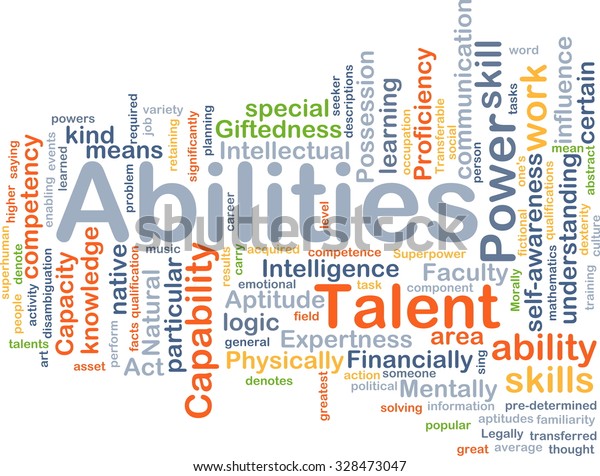 Background Concept Wordcloud Illustration Abilities Stock Illustration ...