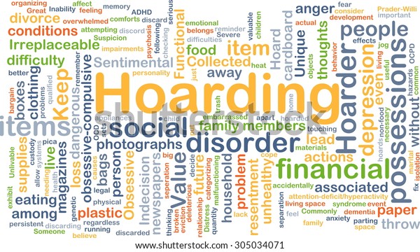 Background Concept Wordcloud Illustration Hoarding Stock Illustration ...