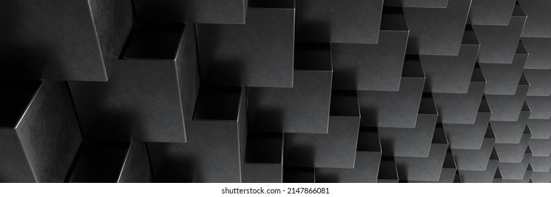 Background Cubes Geometric Structure 3d Visualization Stock ...