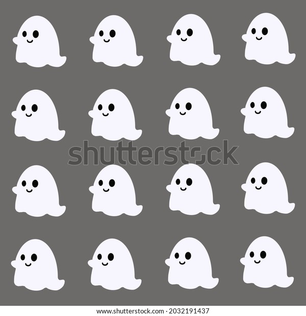 Background Cute Ghost Stock Illustration 2032191437 | Shutterstock