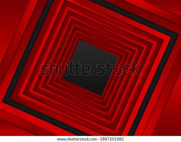 Background Design Perspective Red Black Combination Stock Illustration ...