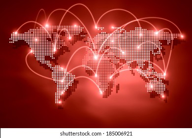 30,966 Global network connection red Images, Stock Photos & Vectors ...