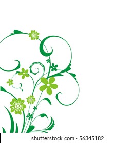 Seamless Flower Pattern Without Background Color 스톡 벡터(로열티 프리) 65759293 ...