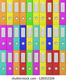Shelf Colorful Ring Binders Stock Vector (Royalty Free) 419187901