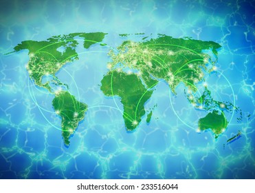 Background Image World Map Connection Lines Stock Illustration ...