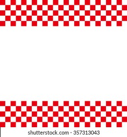 Red Checkered Flag Racing Stock Vector (Royalty Free) 288005849 ...