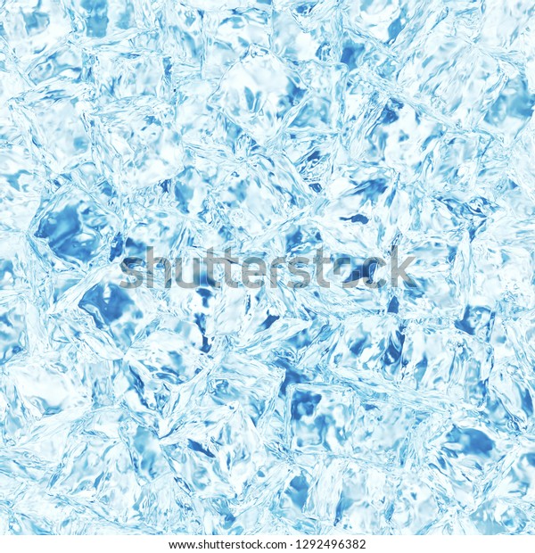 Background Large Ice Cubes Blue Color 스톡 일러스트 1292496382 | Shutterstock