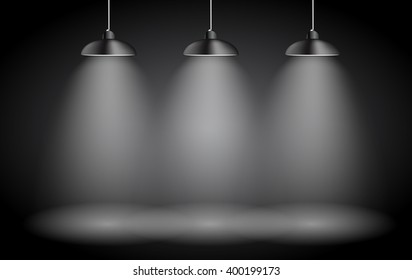 Background Lighting Lamp Empty Space Your Stock Vector (Royalty Free ...