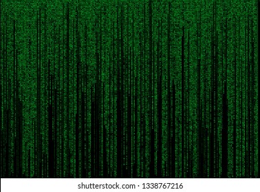 Background Matrix Style Falling Random Numbers Stock Illustration ...