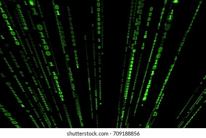 Background Matrix Style Falling Random Numbers Stock Illustration ...